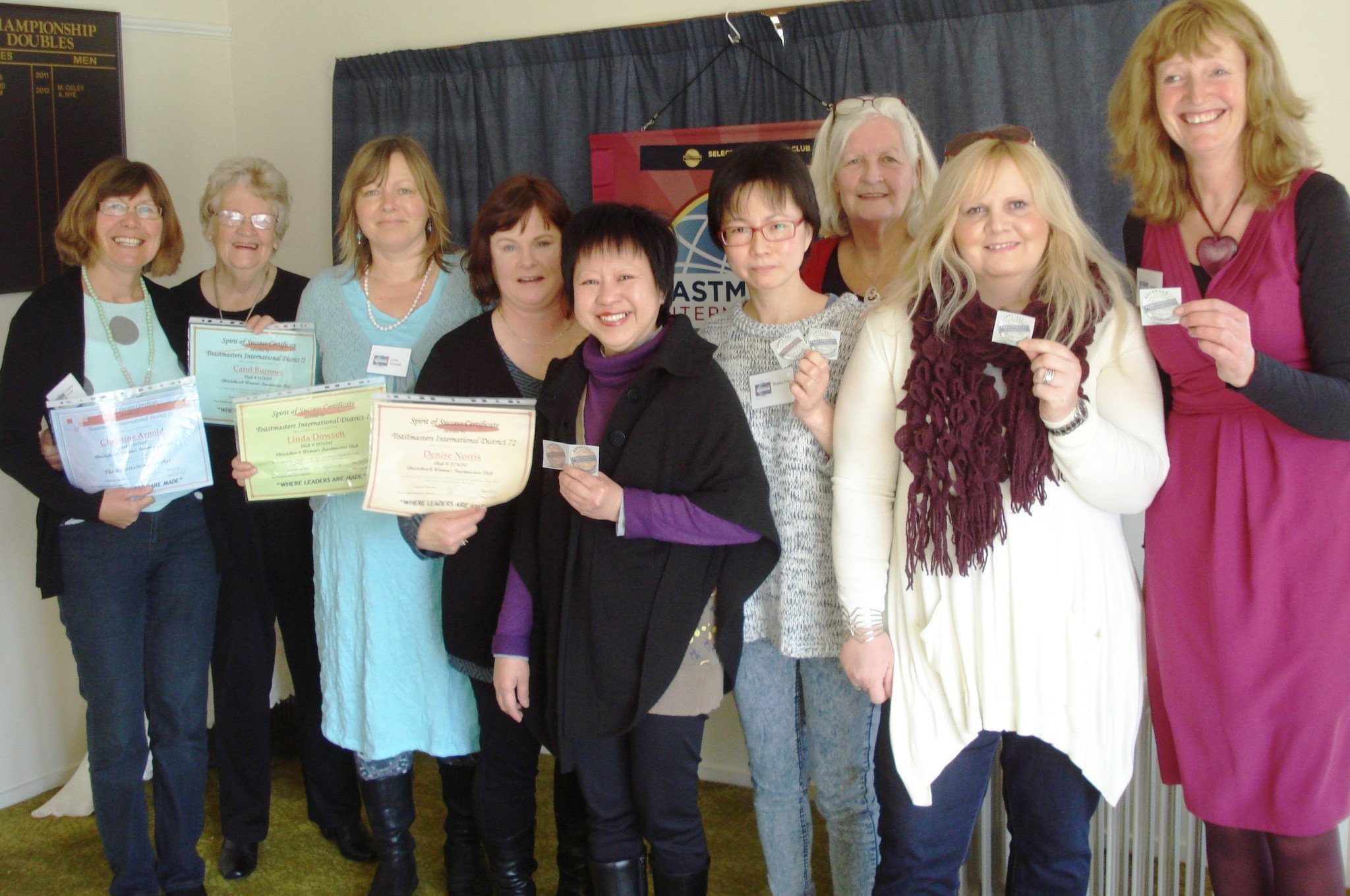 Educational awards achievers | CWC Toastmasters Christchurch